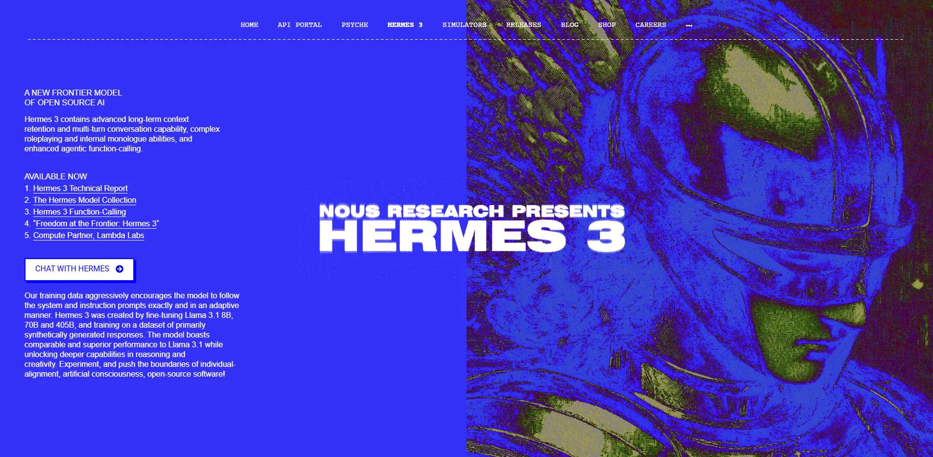 Hermes 3: Agencia de trading inteligente de IA | Creati.ai