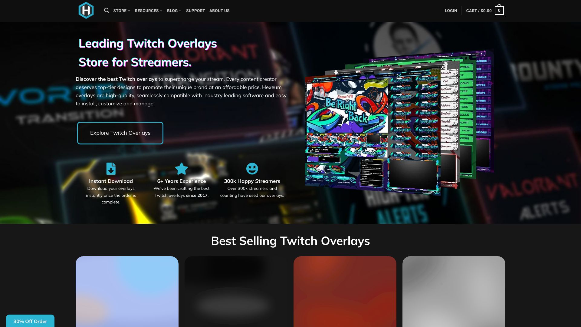 Hexeum - Custom Overlays & Graphics for Twitch Streamers | Creati.ai