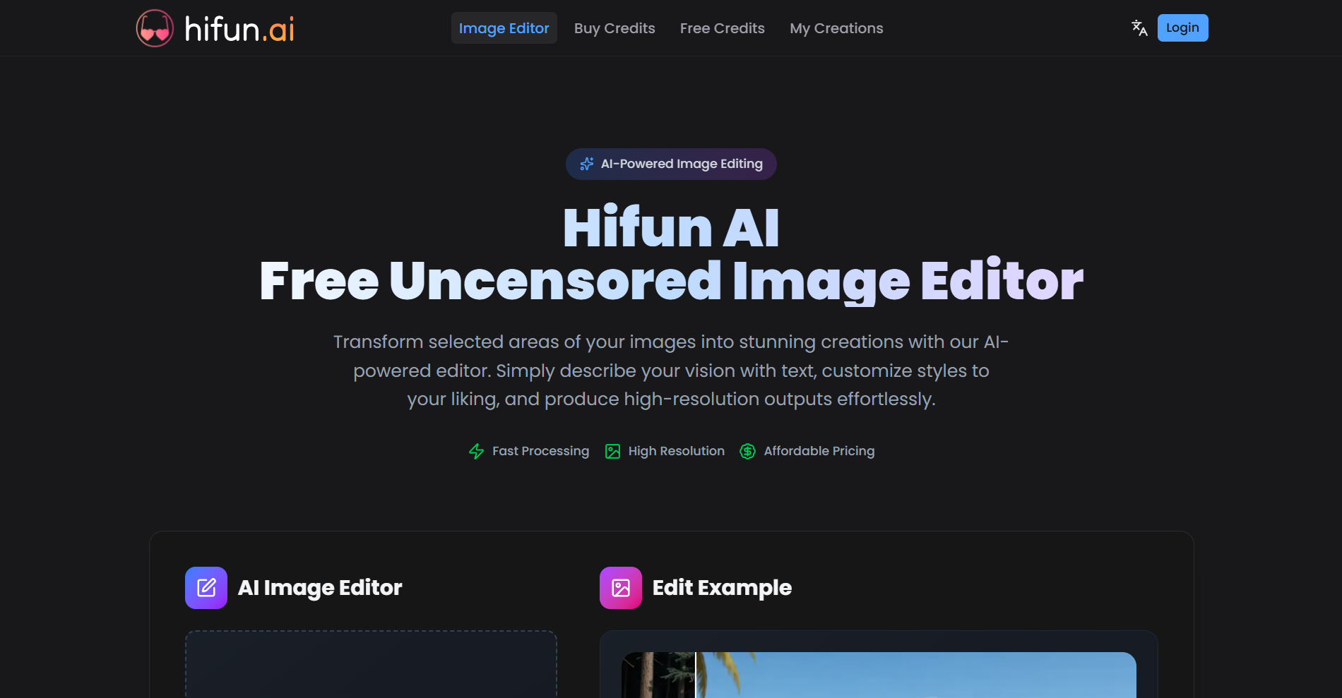 Hifun AI - Best Uncensored Free AI Image Editor for Creative Edits ...