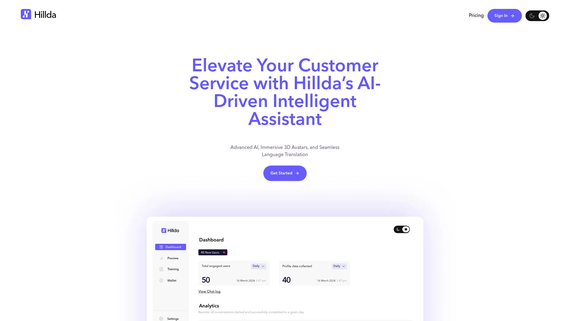 Hillda: AI-Driven Customer Service Solutions | Creati.ai