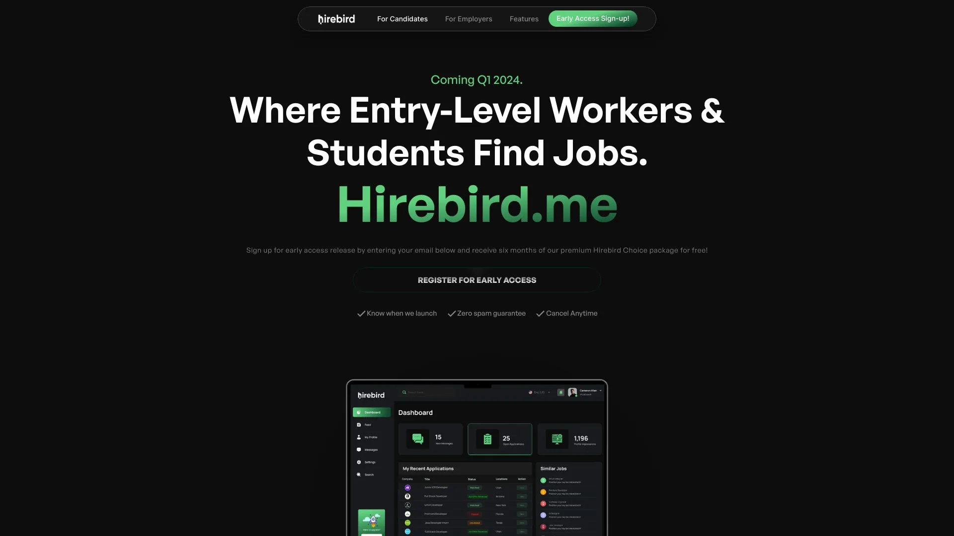 Hirebird: Job Search Platform for New Grads & Entry Level | Creati.ai