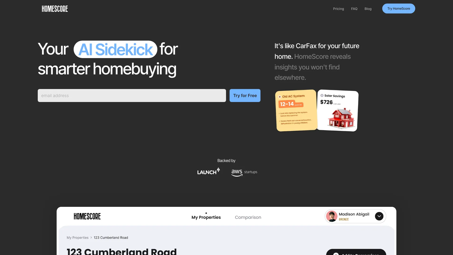 HomeScore - Smarter Homebuying Decisions | Creati.ai