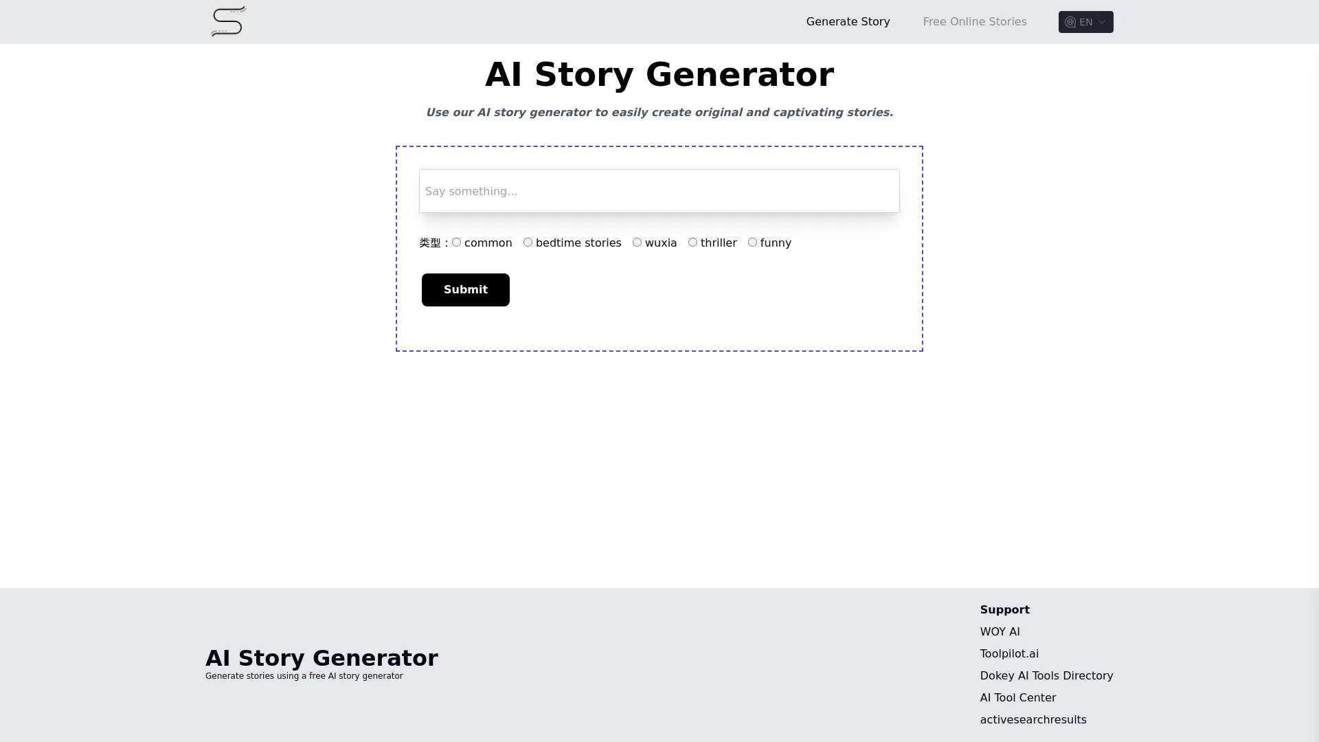 AI Story Generator - Create Unique Stories for Free | Creati.ai