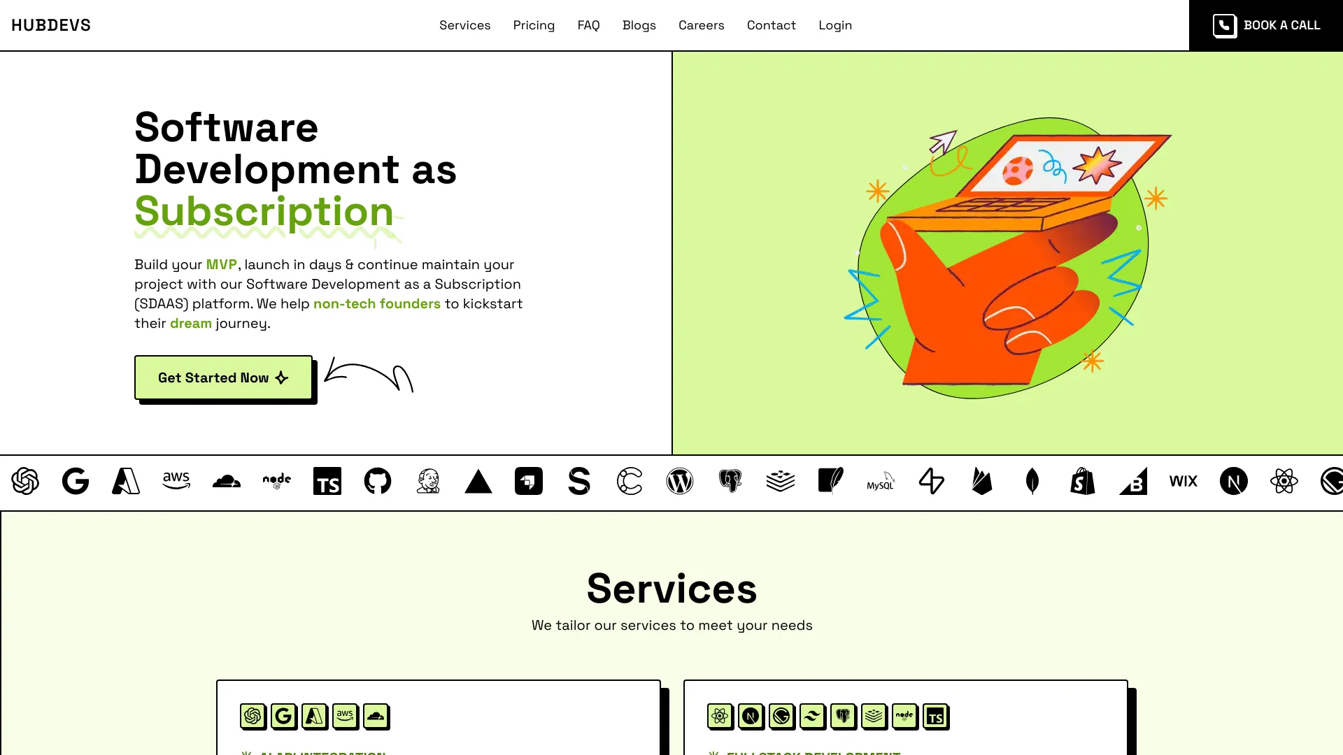 HubDevs - Software Development as a Subscription Service | Creati.ai