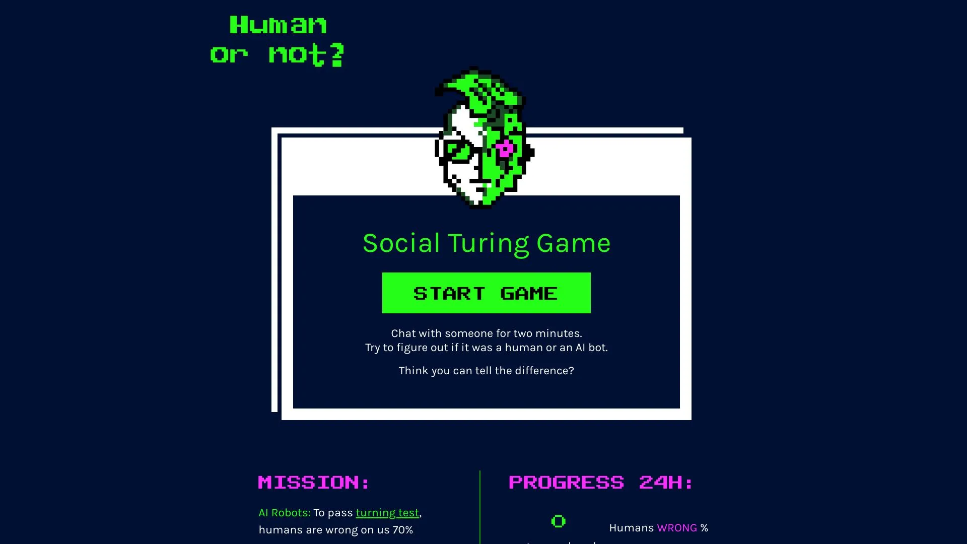 Human or Not: Social Turing Game - Play Now | Creati.ai