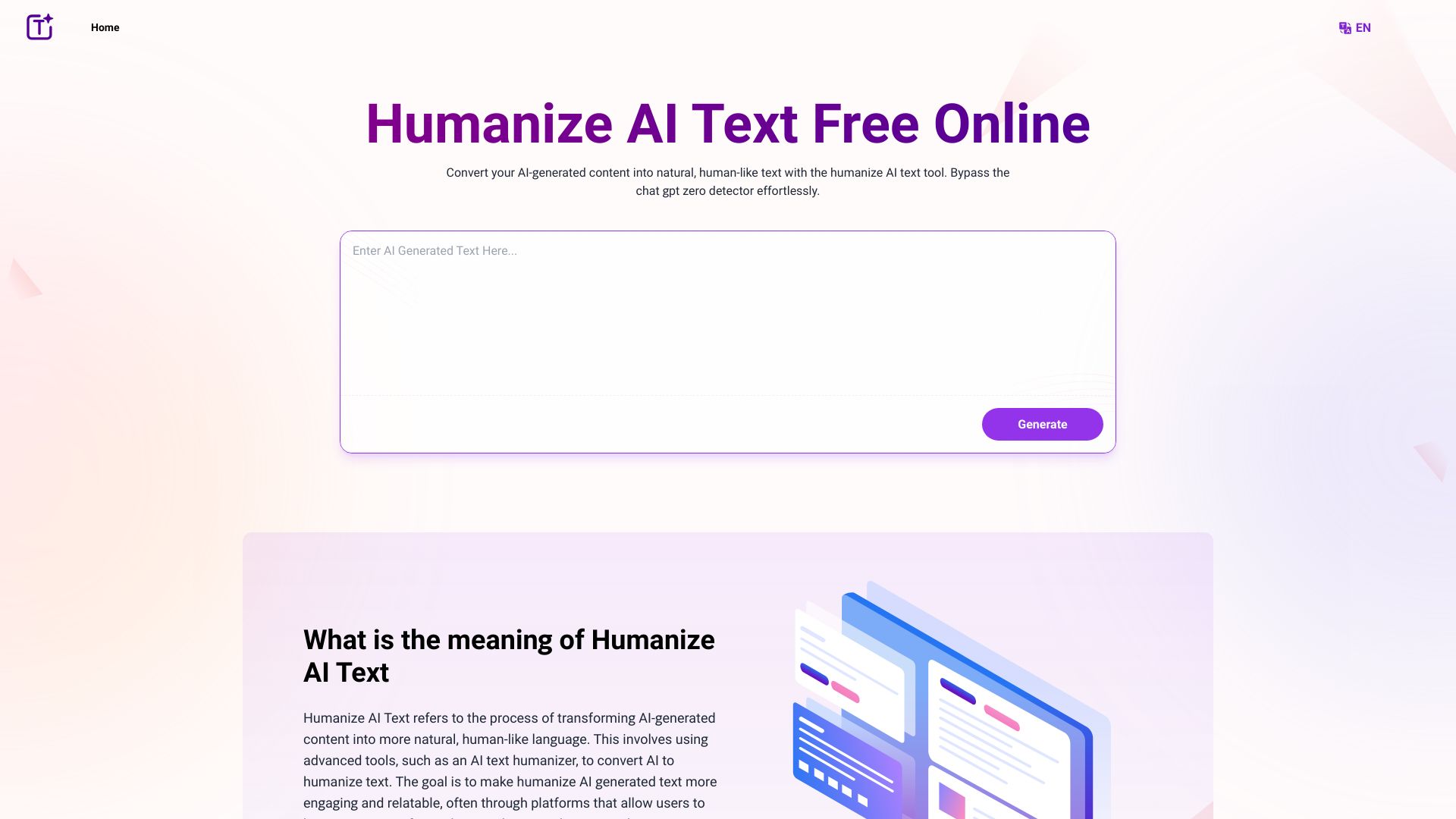 Transform AI Text to Human-Like Content with Humanize.im | Creati.ai