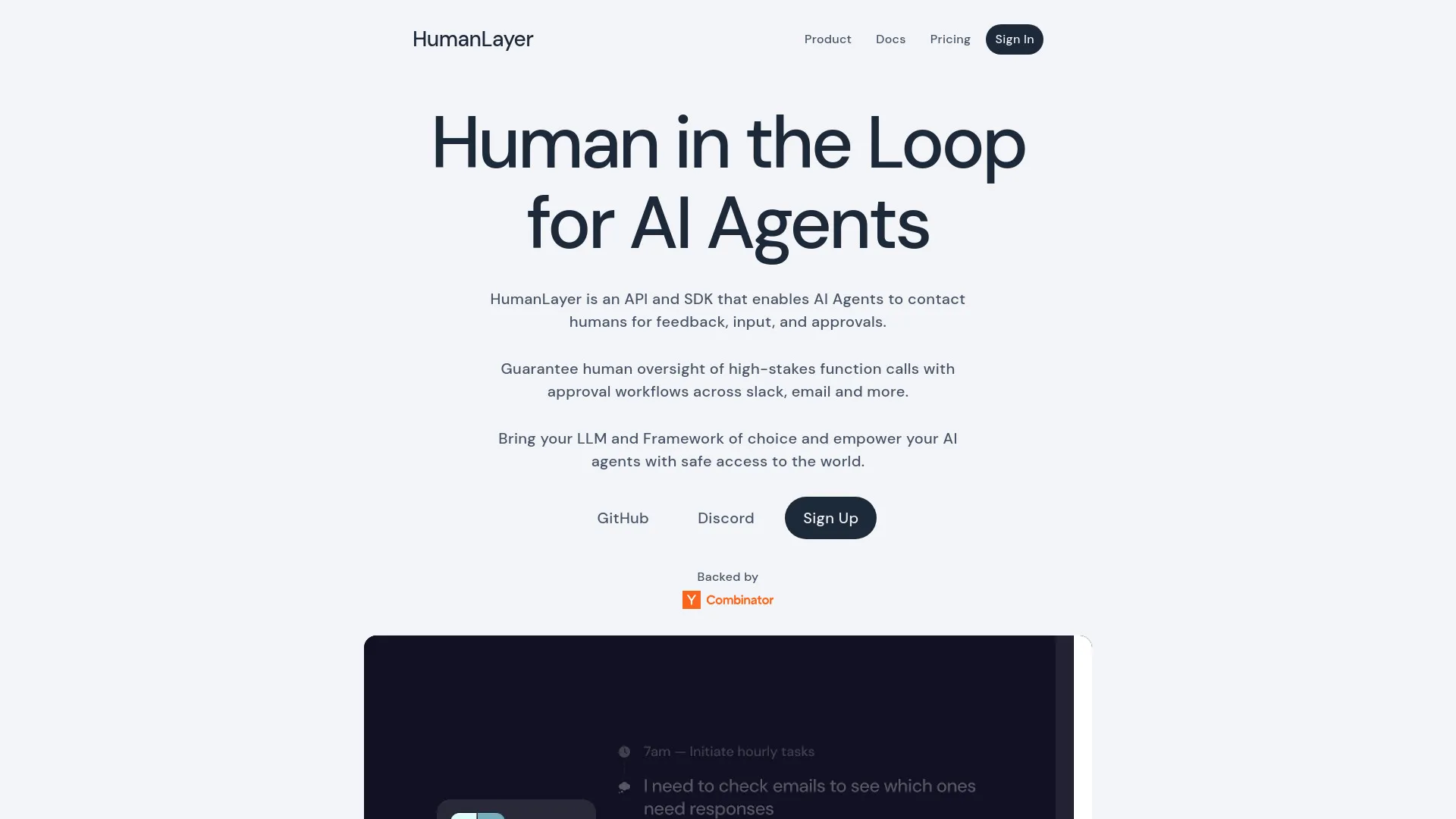 HumanLayer - API y SDK para IA con participación humana | Creati.ai
