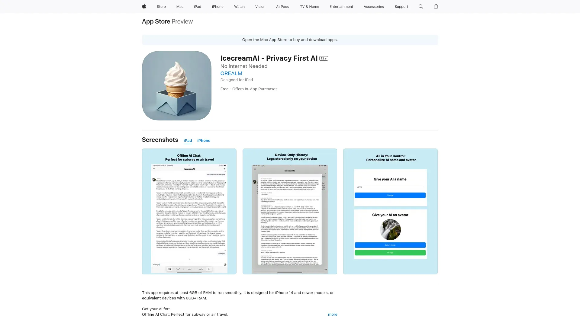 IcecreamAI - Privacy First Offline AI Chat App | Creati.ai