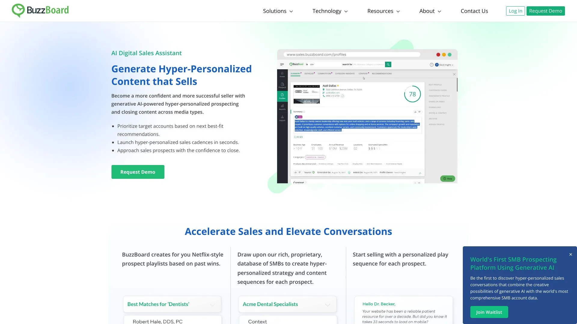 BuzzBoard AI-Powered Digital Sales Assistant | Creati.ai