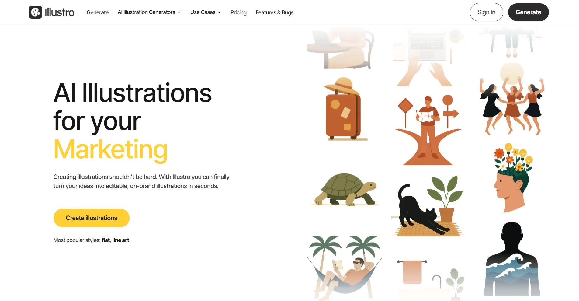 Illustro – Create fast, editable, on-brand illustrations with AI | Creati.ai