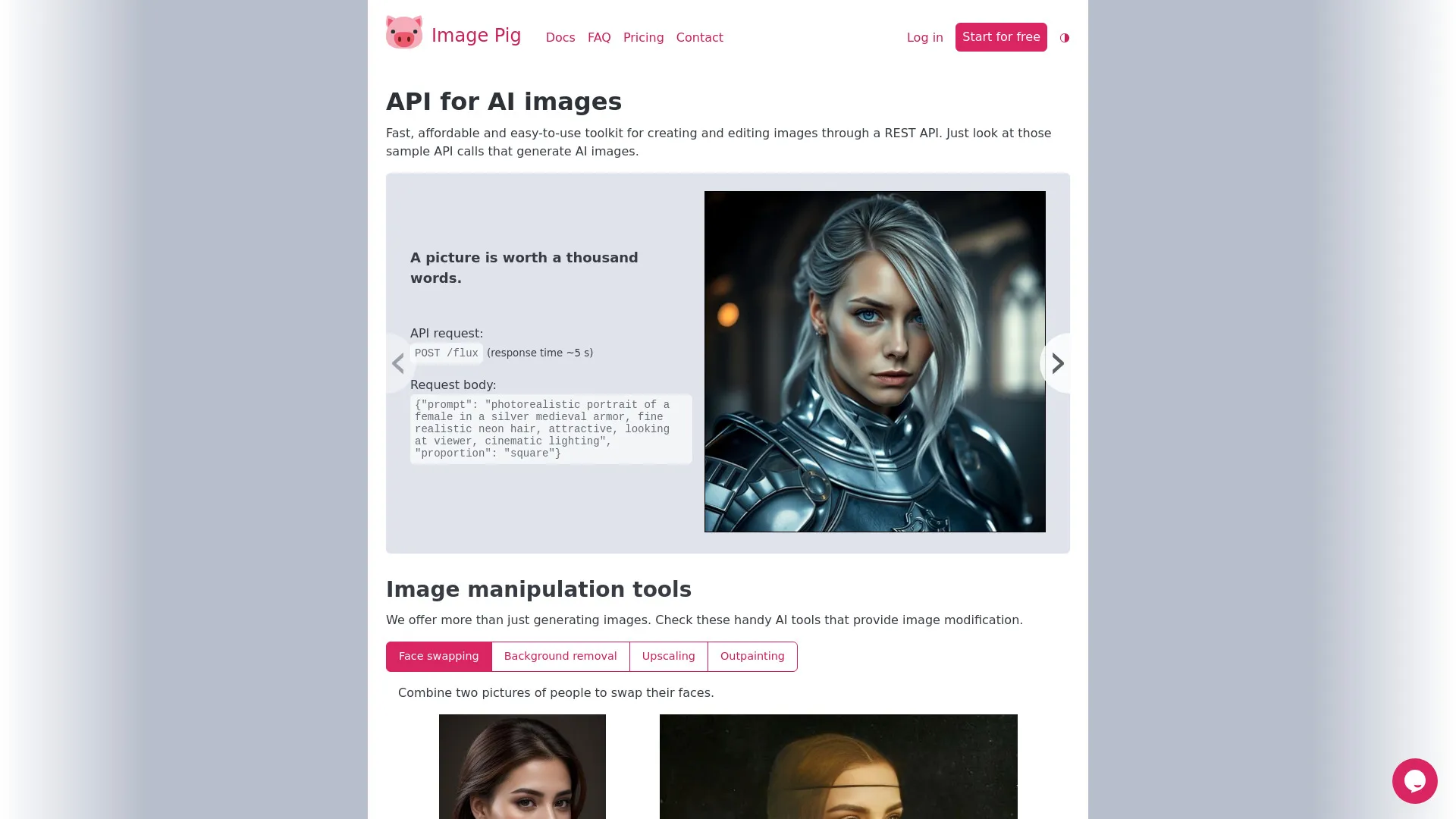 ImagePig: Fast and Affordable AI Image Creation API | Creati.ai