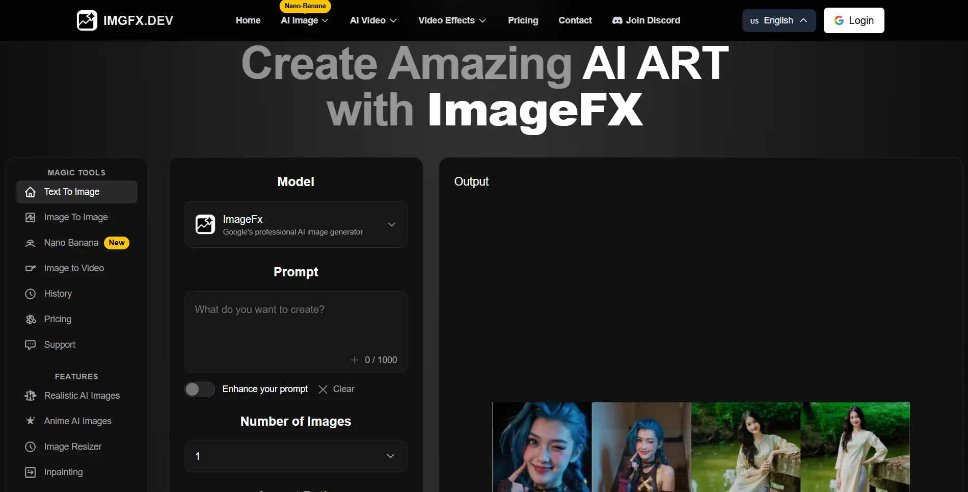 ImageFX - Advanced AI Image Generator for Stunning Digital Art | Creati.ai