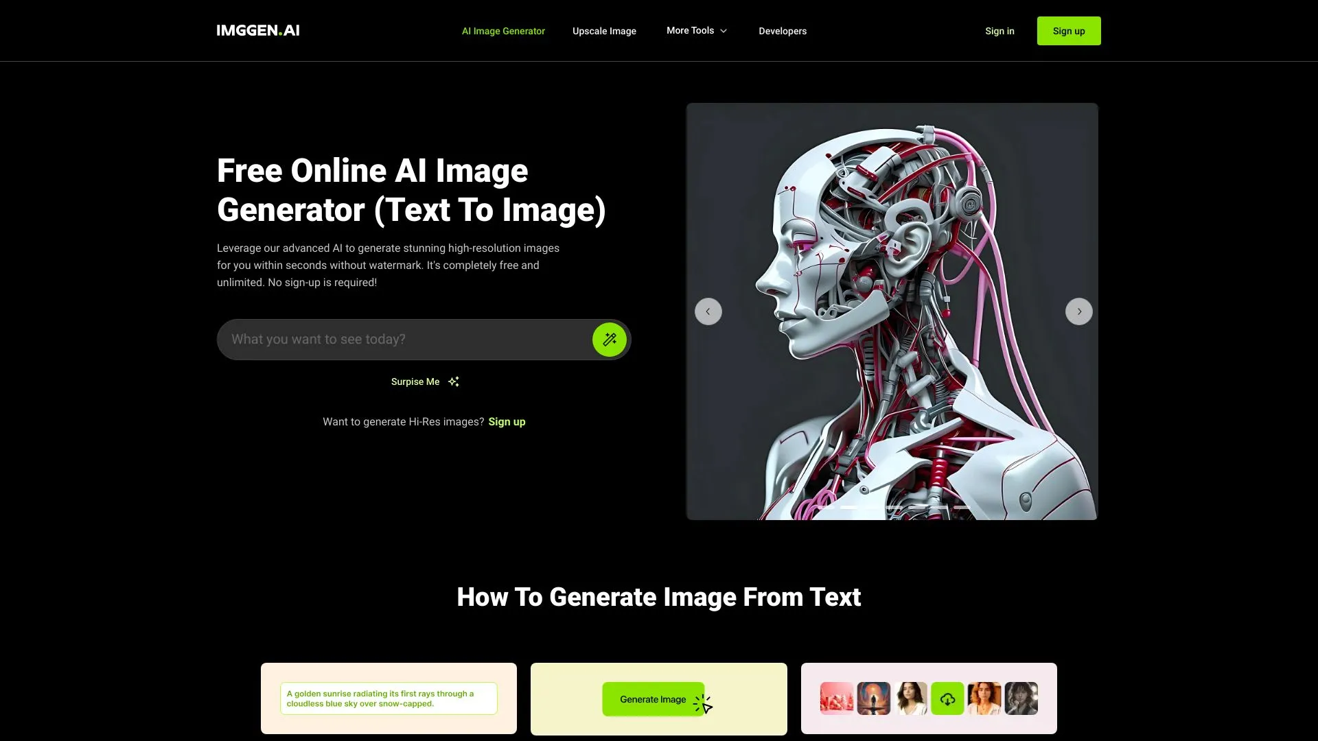 ImgGen AI - Générateur d'Images IA Gratuit | Creati.ai