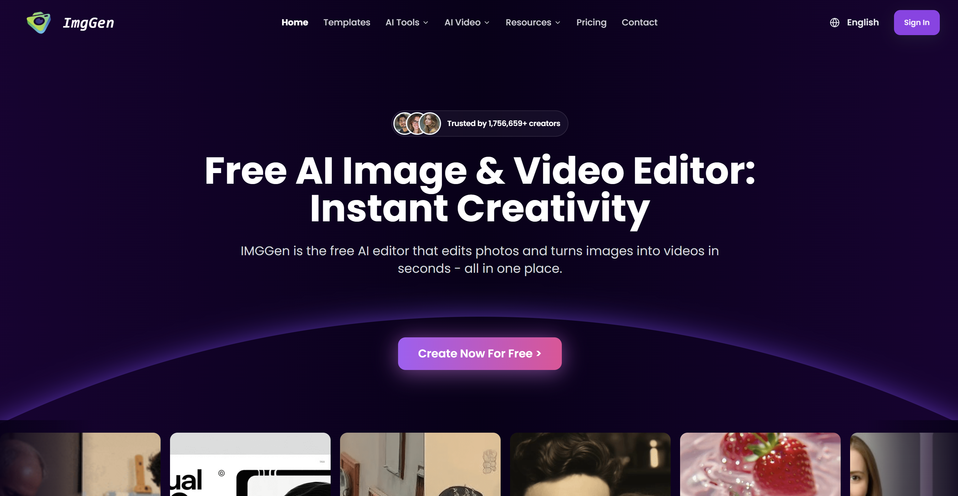IMGGen: Editor gratuito de imágenes y vídeo con IA para creadores hoy ...