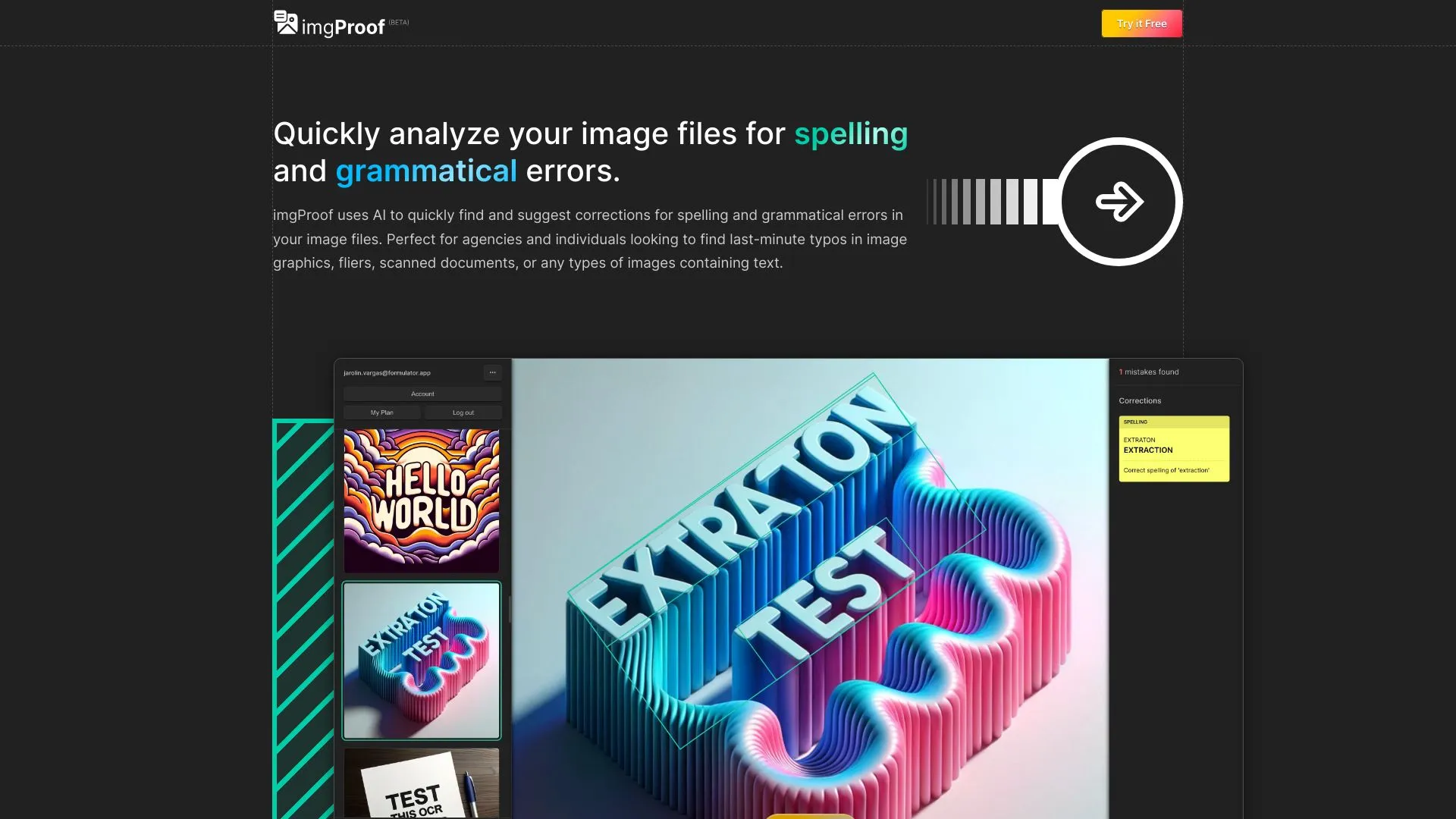 imgProof: Automated AI Image Proofreading Tool | Creati.ai