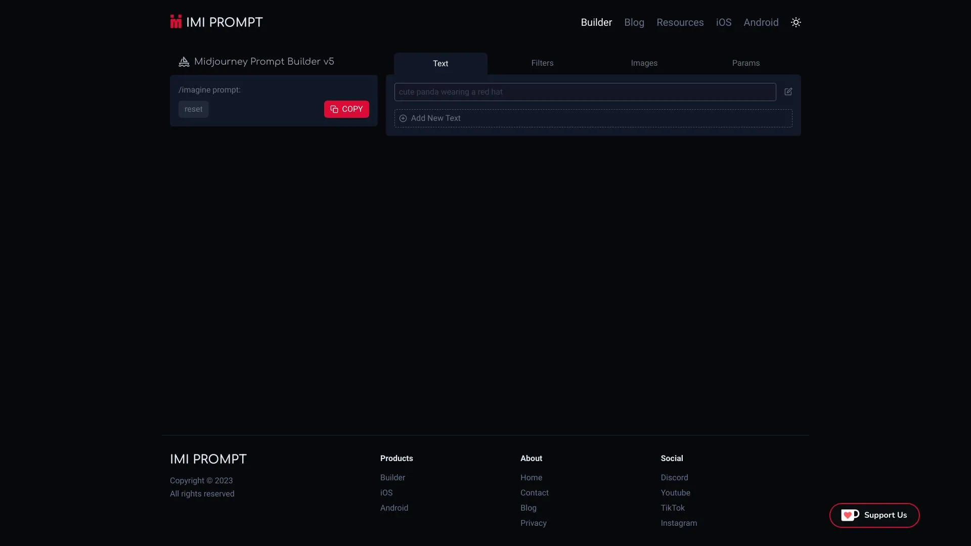 IMI Prompt - Midjourney Prompt Generator | Creati.ai