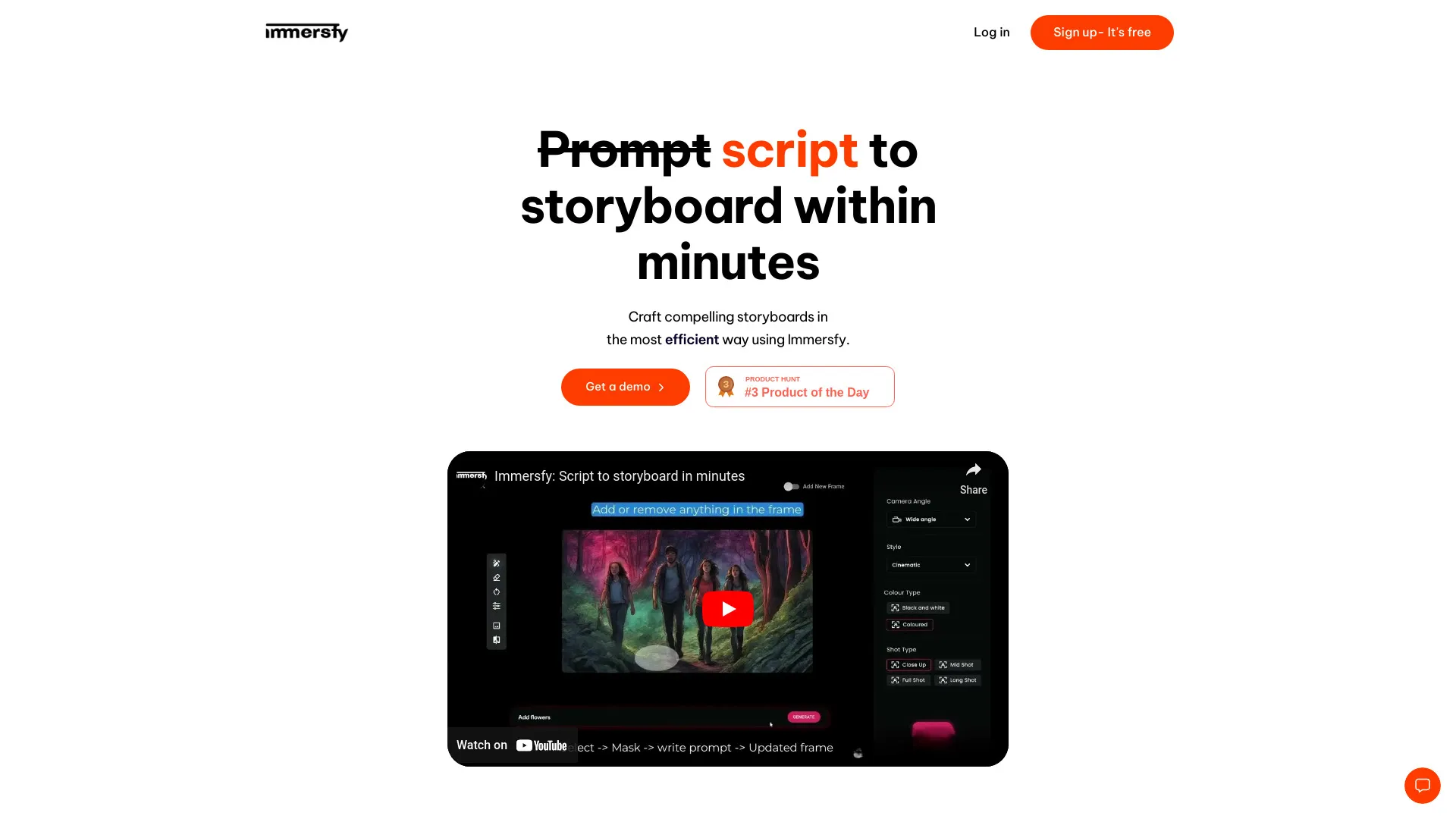 Immersfy: AI-Powered Storyboarding Tool | Creati.ai