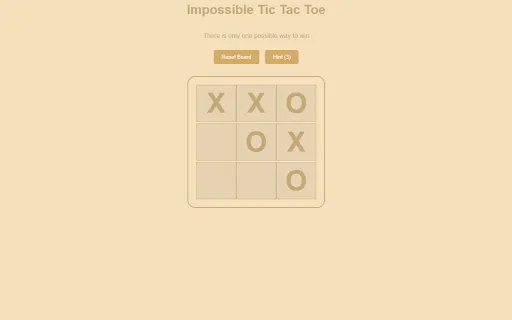 Impossible Tic Tac Toe - The Unbeatable Challenge | Creati.ai