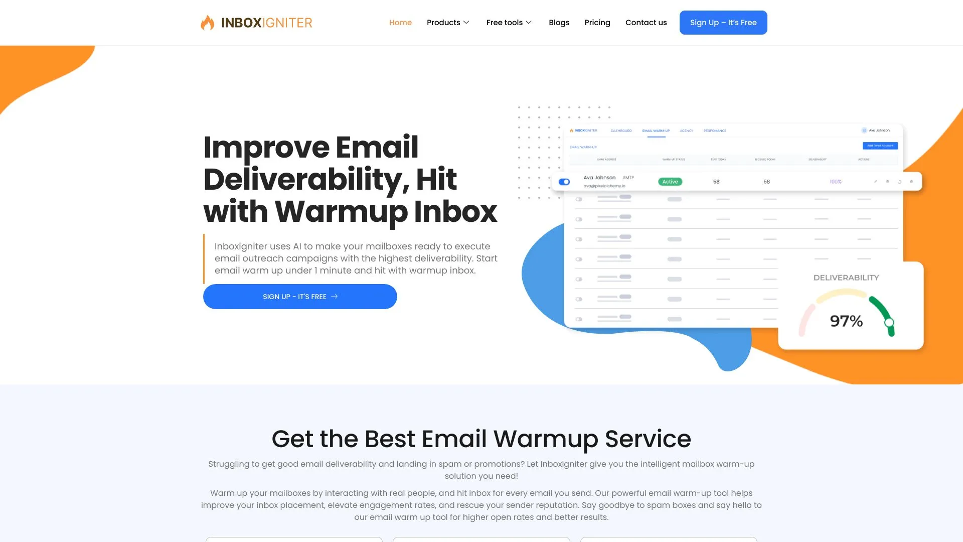 InboxIgniter: AI-Powered Email Deliverability Tool | Creati.ai