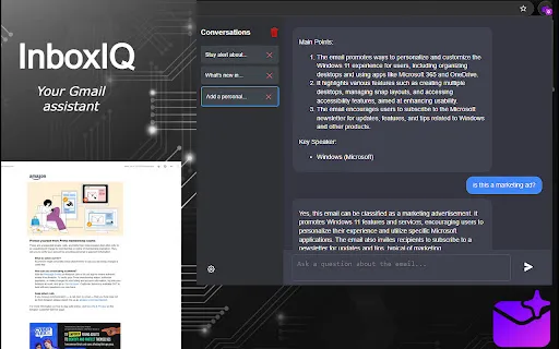 InboxIQ: AI-Powered Gmail Assistant for Privacy and Productivity | Creati.ai