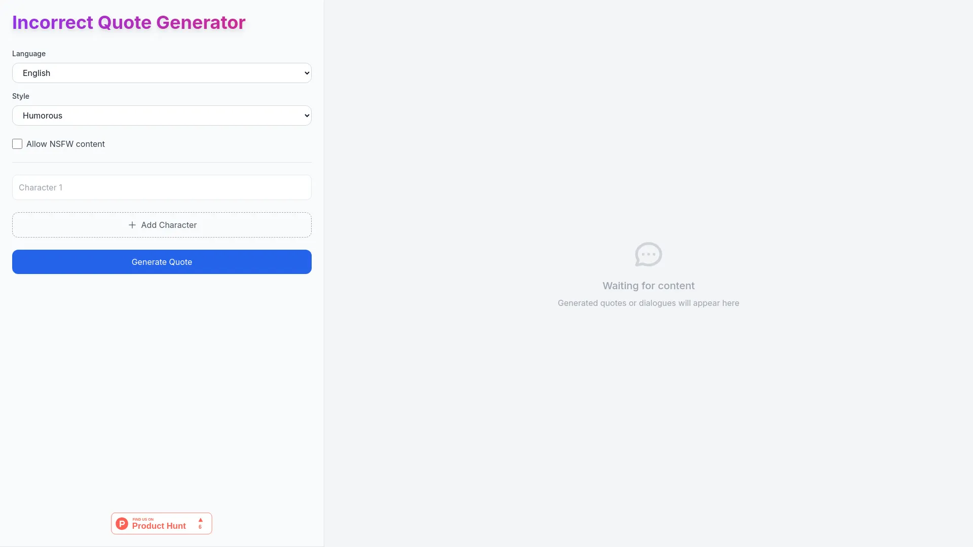 Generate Humorous and Dramatic Quotes | Incorrect Quote Generator ...