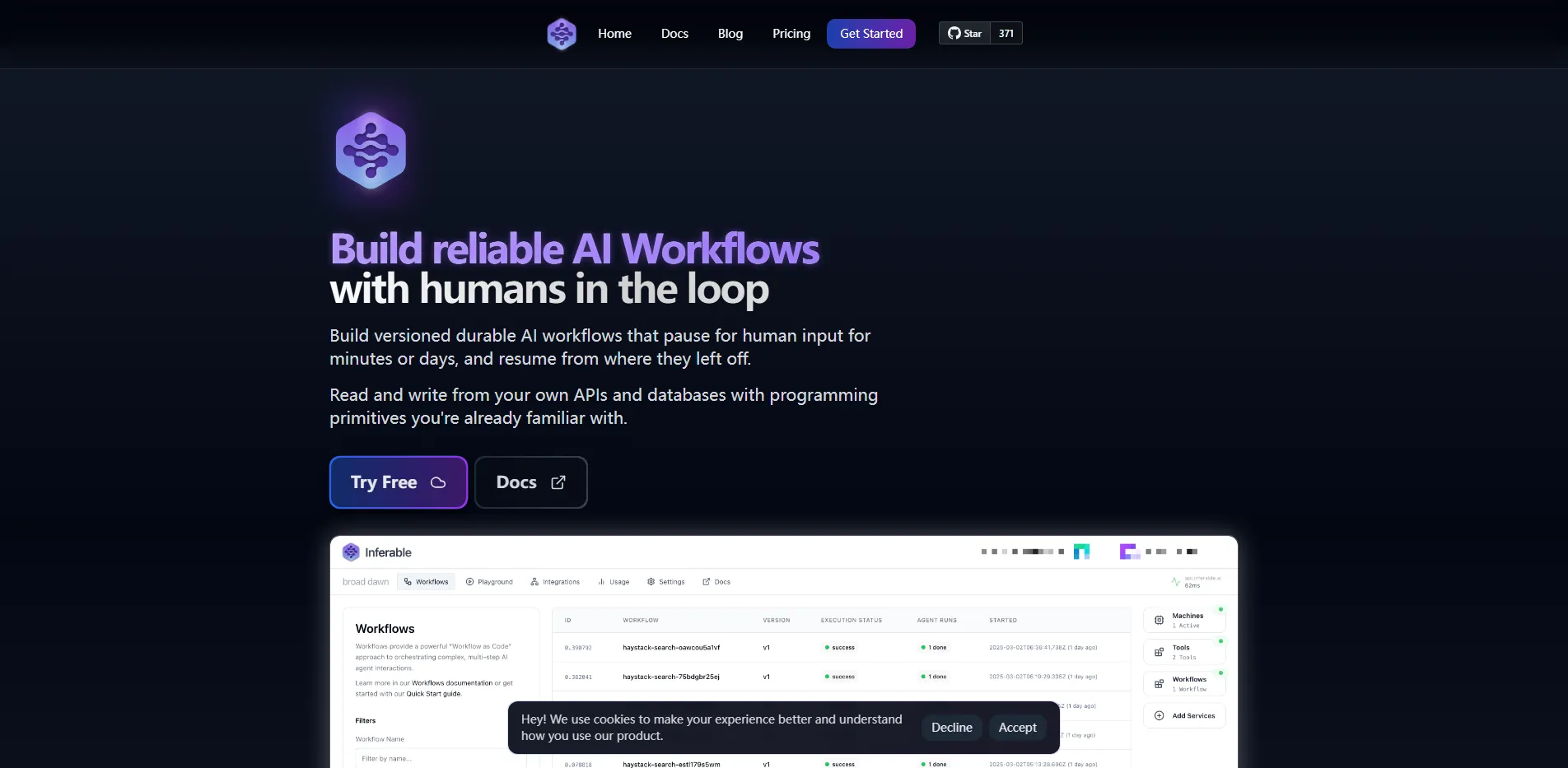 Inferable - Agente Avanzado de Interacción por Voz de IA | Creati.ai
