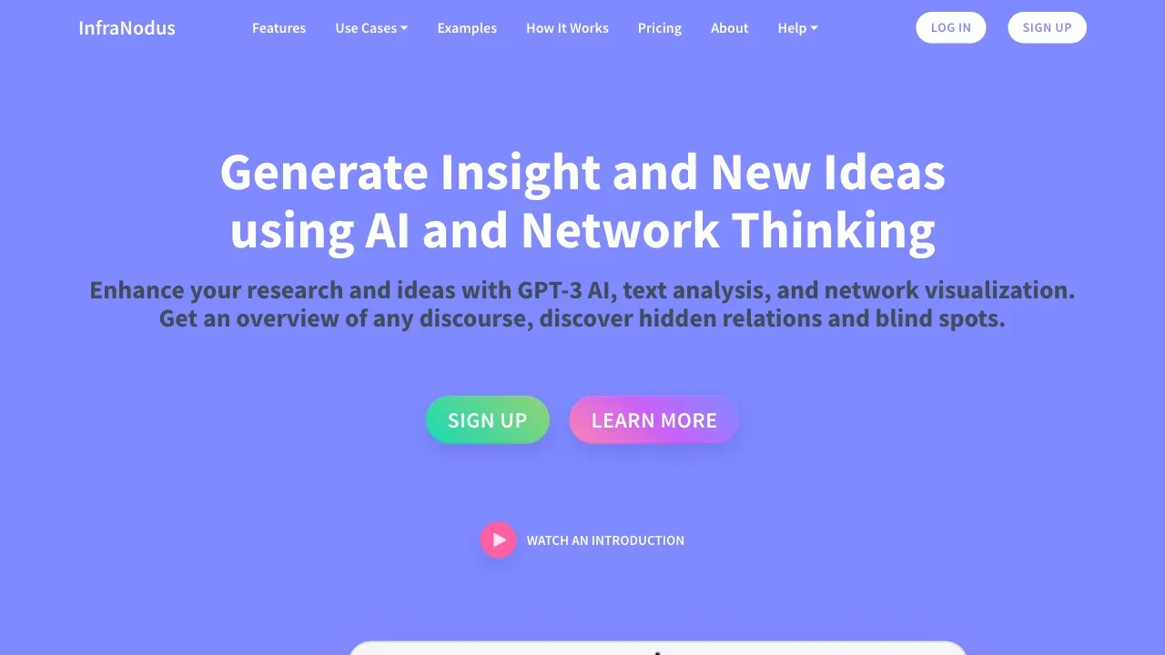 InfraNodus: AI-Powered Network Text Analysis Tool | Creati.ai