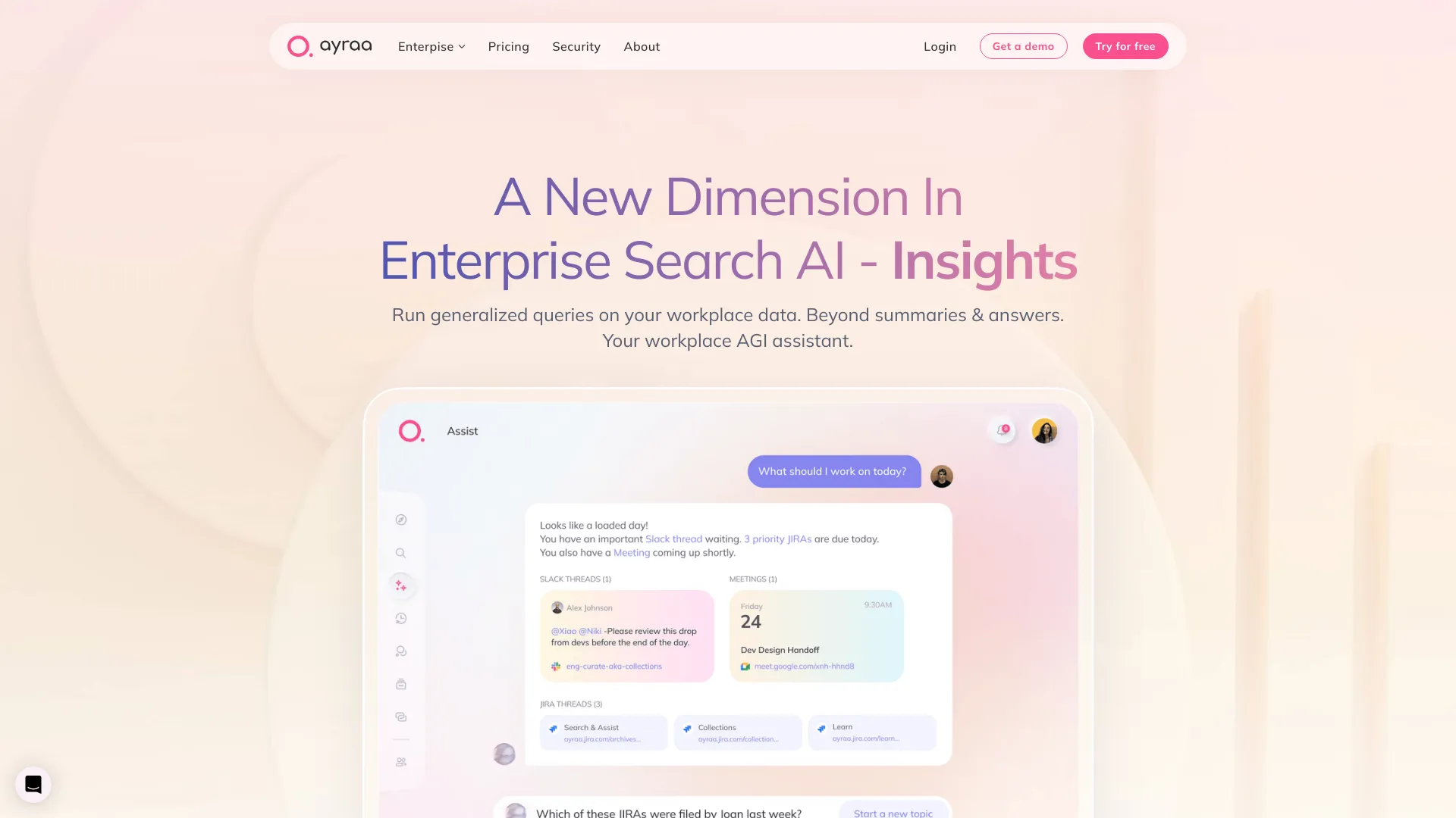 Ayraa Insights - AI-Driven Personalized Enterprise Search Assistant ...