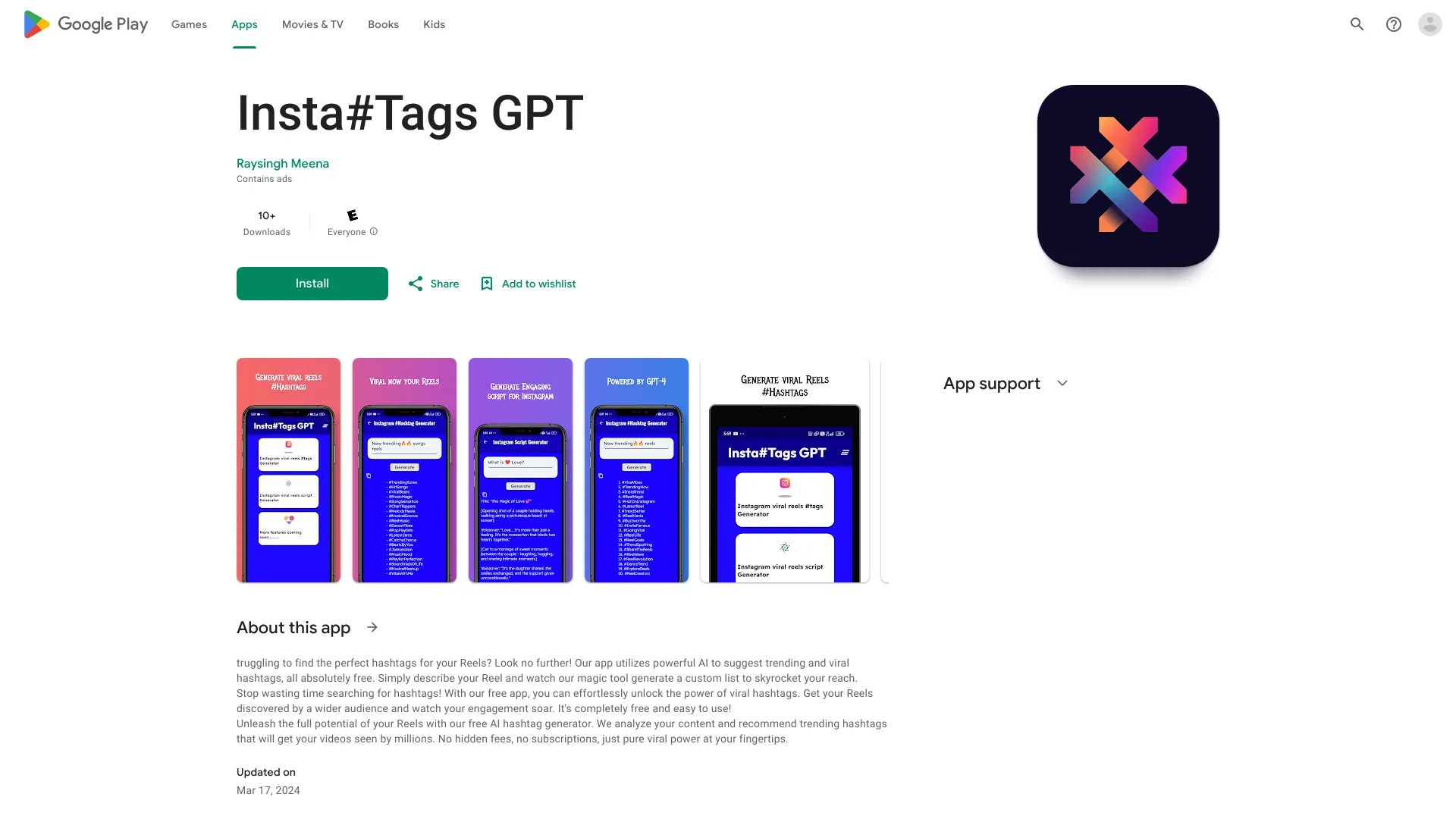 InstaTags GPT - Generate Trending Hashtags for Instagram | Creati.ai