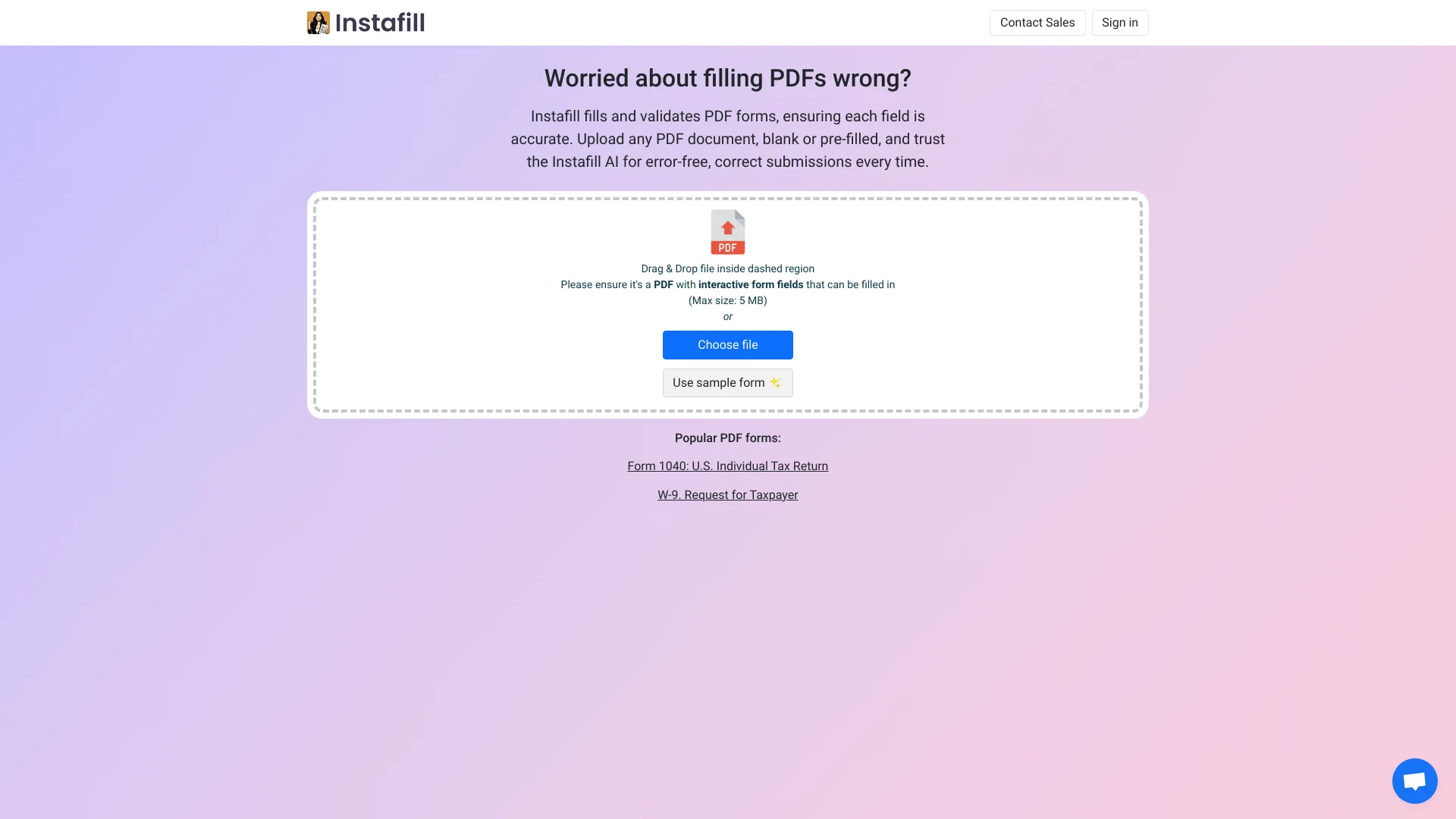 Simplifique el llenado de formularios PDF con Instafill.ai | Creati.ai