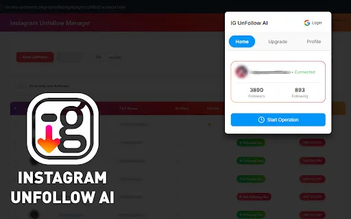Instagram Unfollow AI - Efficient Unfollow Manager | Creati.ai
