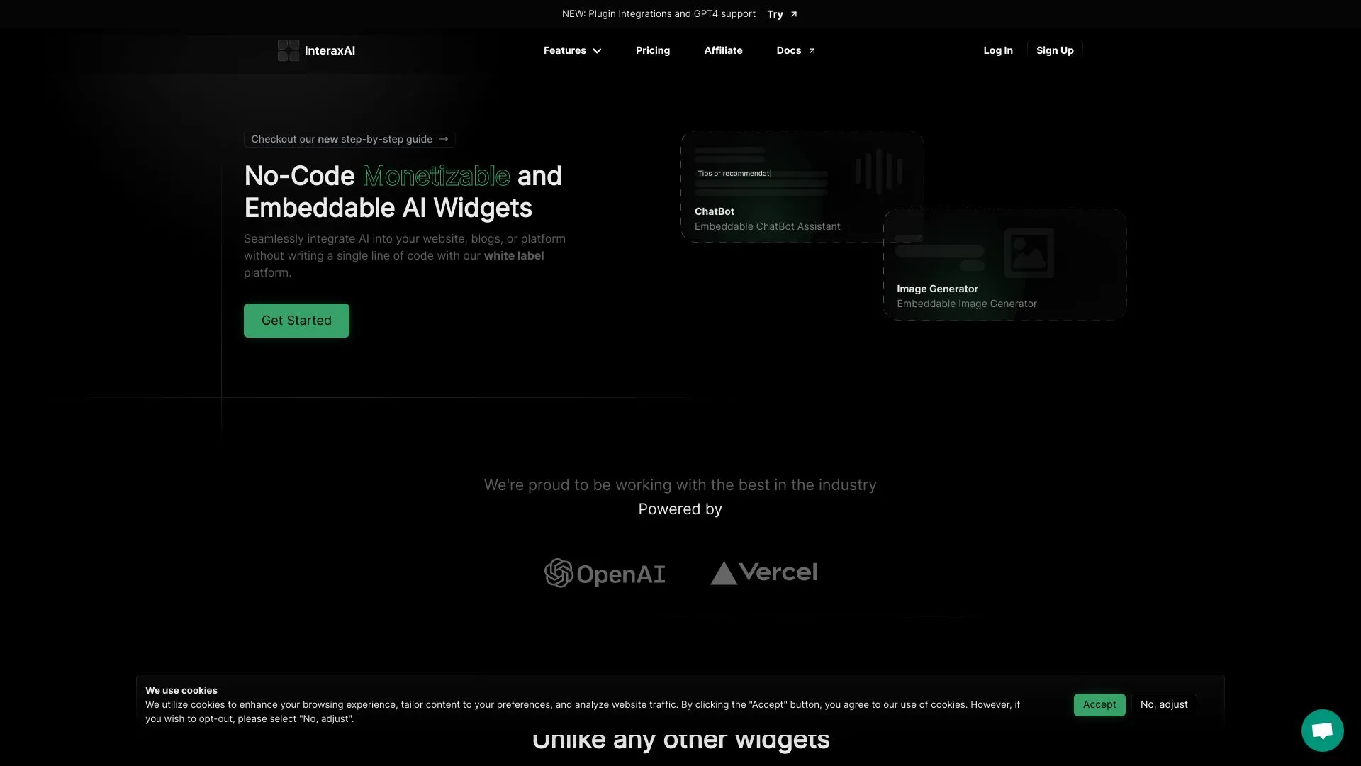InteraxAI - No-Code Embeddable AI Widgets Platform | Creati.ai