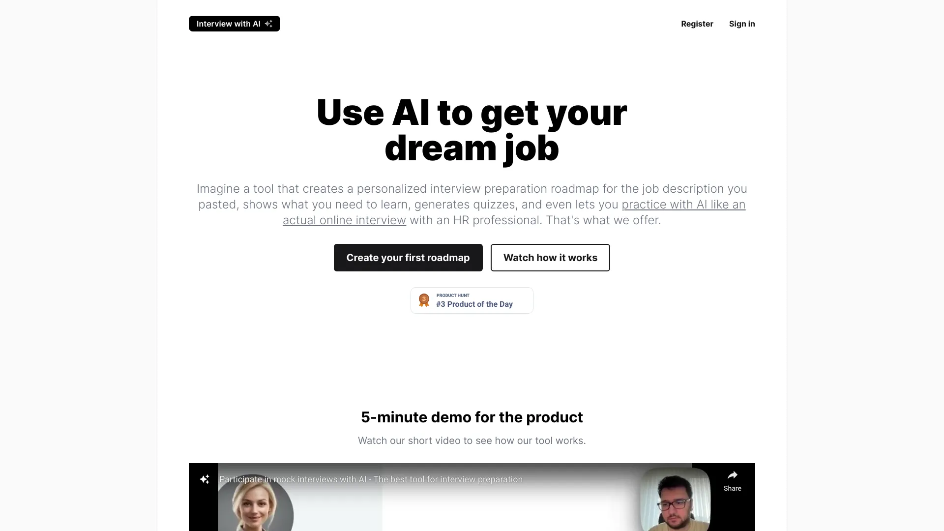 Interview with AI - Domina tus entrevistas de trabajo con IA | Creati.ai