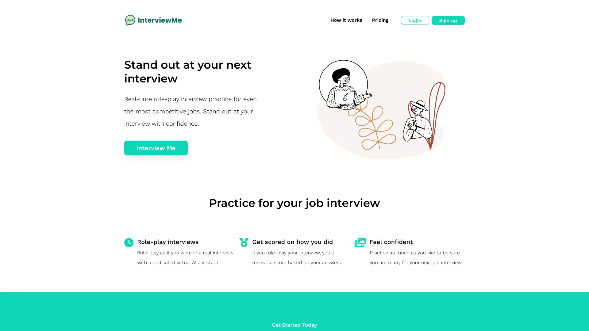 AI Job Interview Role-Play - InterviewMe Pro | Creati.ai