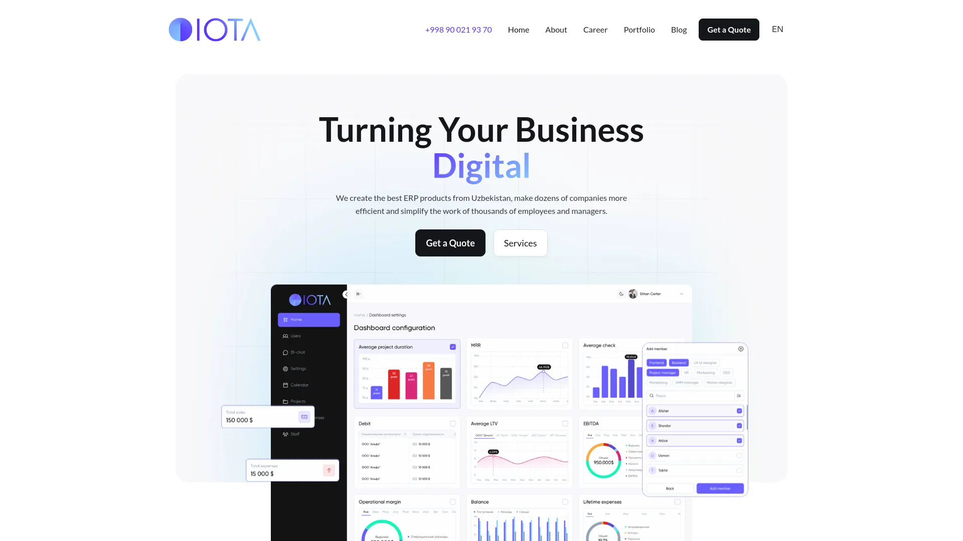 IOTA ERP and CRM Solutions | Efficient Business Systems | Creati.ai
