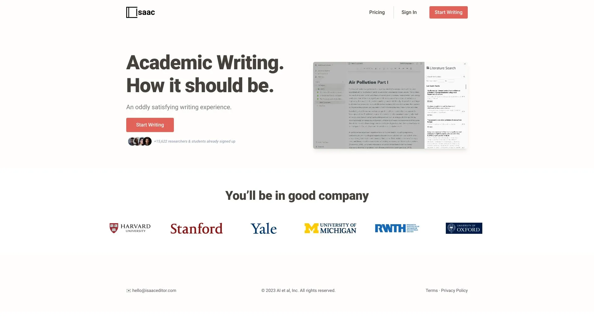 Isaac Editor: AI-Powered Academic Writing Solution | Creati.ai
