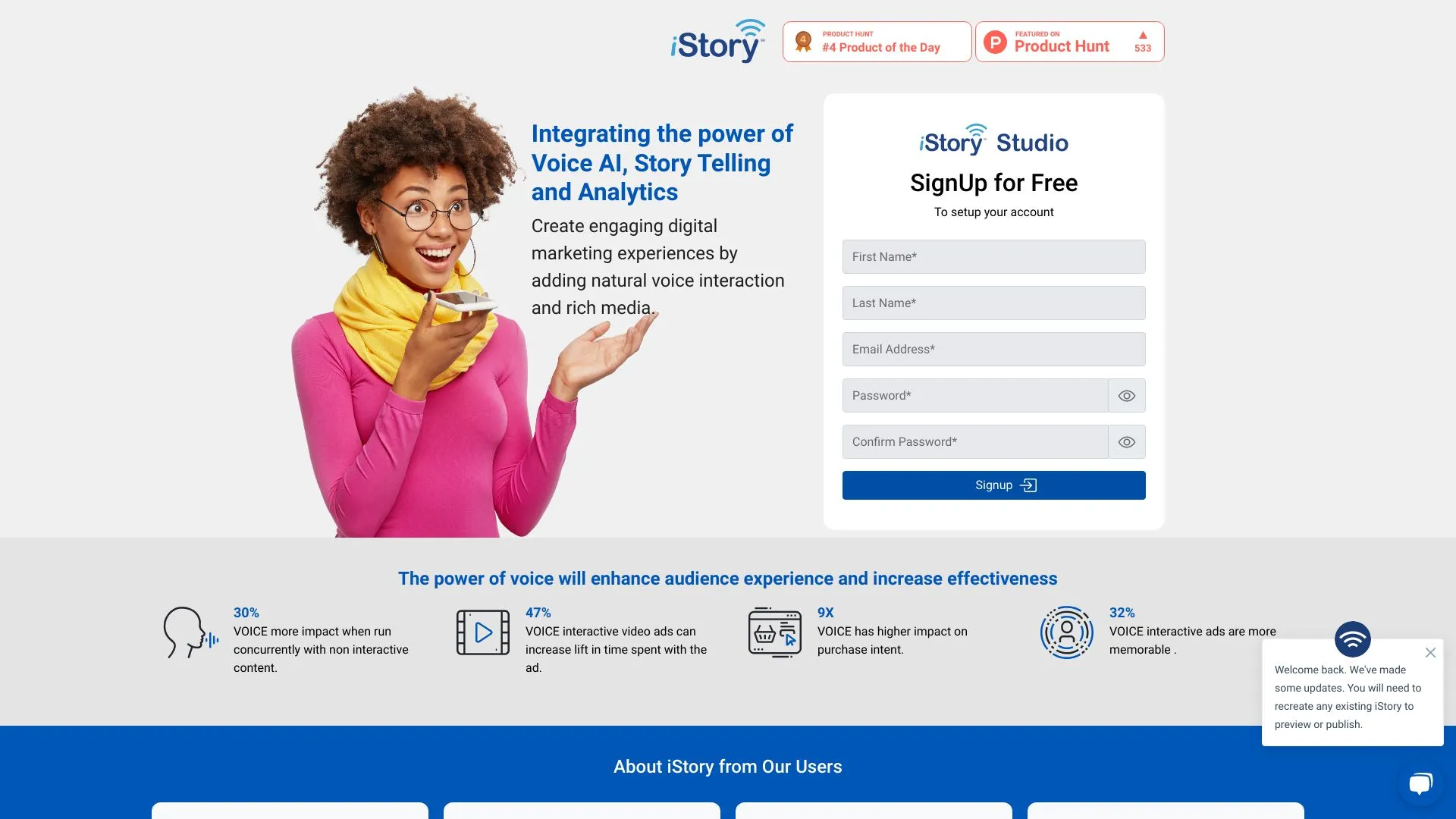 iStory: Interactive Storytelling Tool for Marketers | Creati.ai
