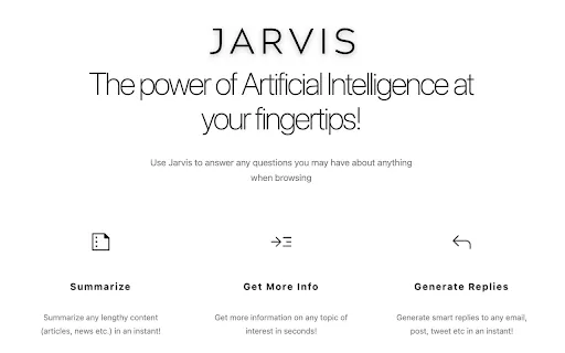 Jarvis - Asistente AI para Chrome | Creati.ai