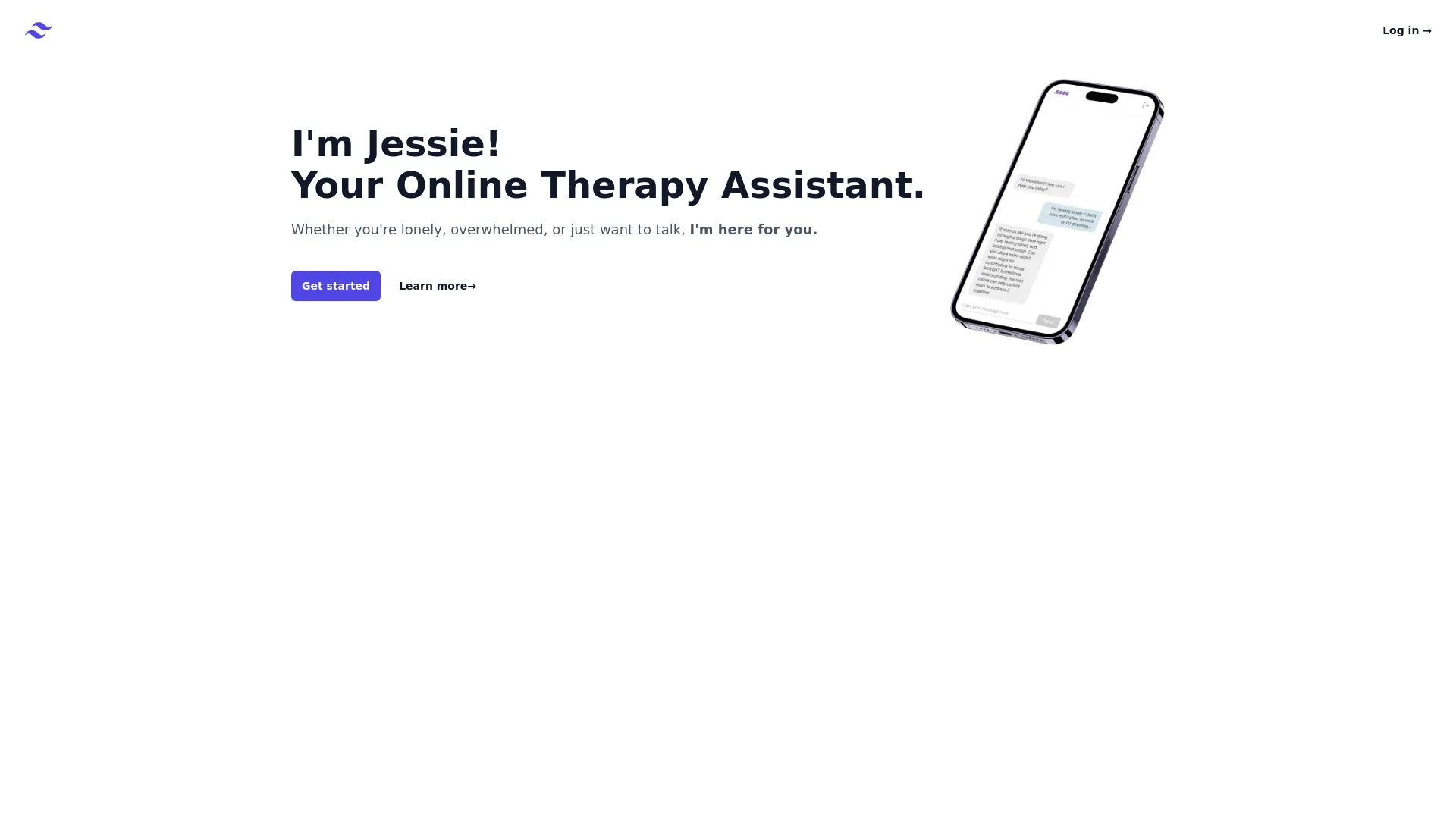 Jessie Online Therapy - Personalized Mental Health Support | Creati.ai