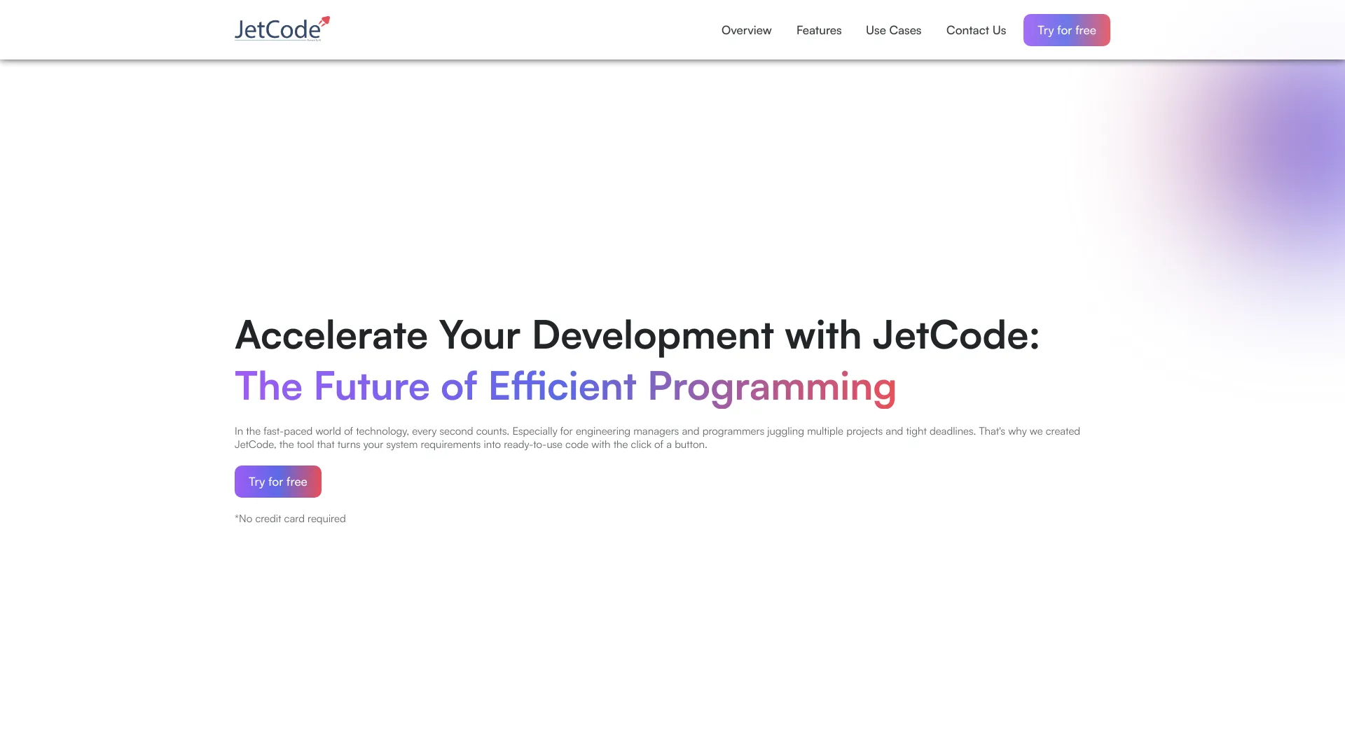 JetCode - AI-Powered Software Development Platform | Creati.ai