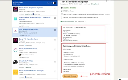 Jobee: Your LinkedIn Job Search Assistant | Creati.ai