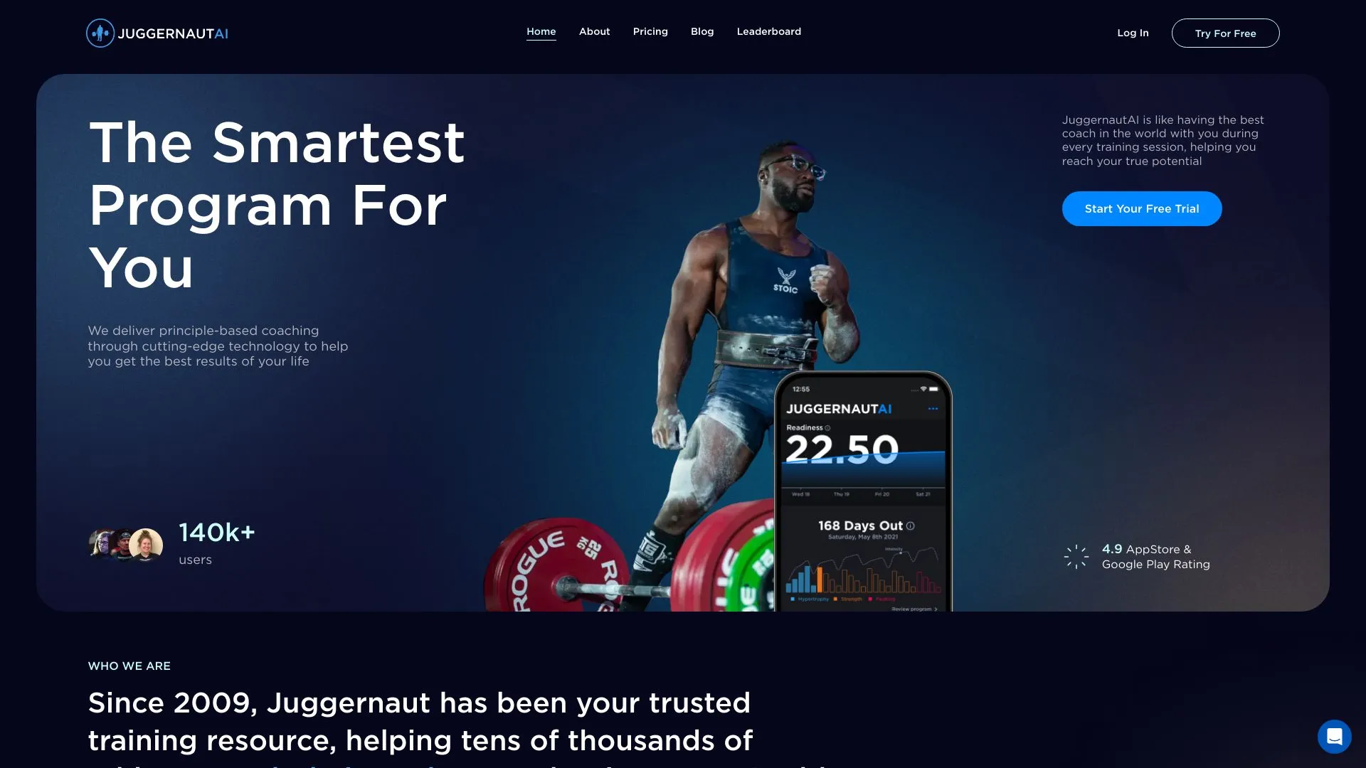 JuggernautAI - Personalized AI-driven Strength Training | Creati.ai