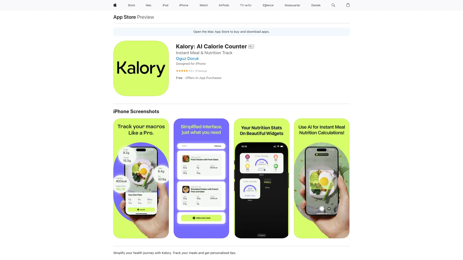 Kalory AI Calorie Counter - Track Meals & Nutrition Instantly | Creati.ai