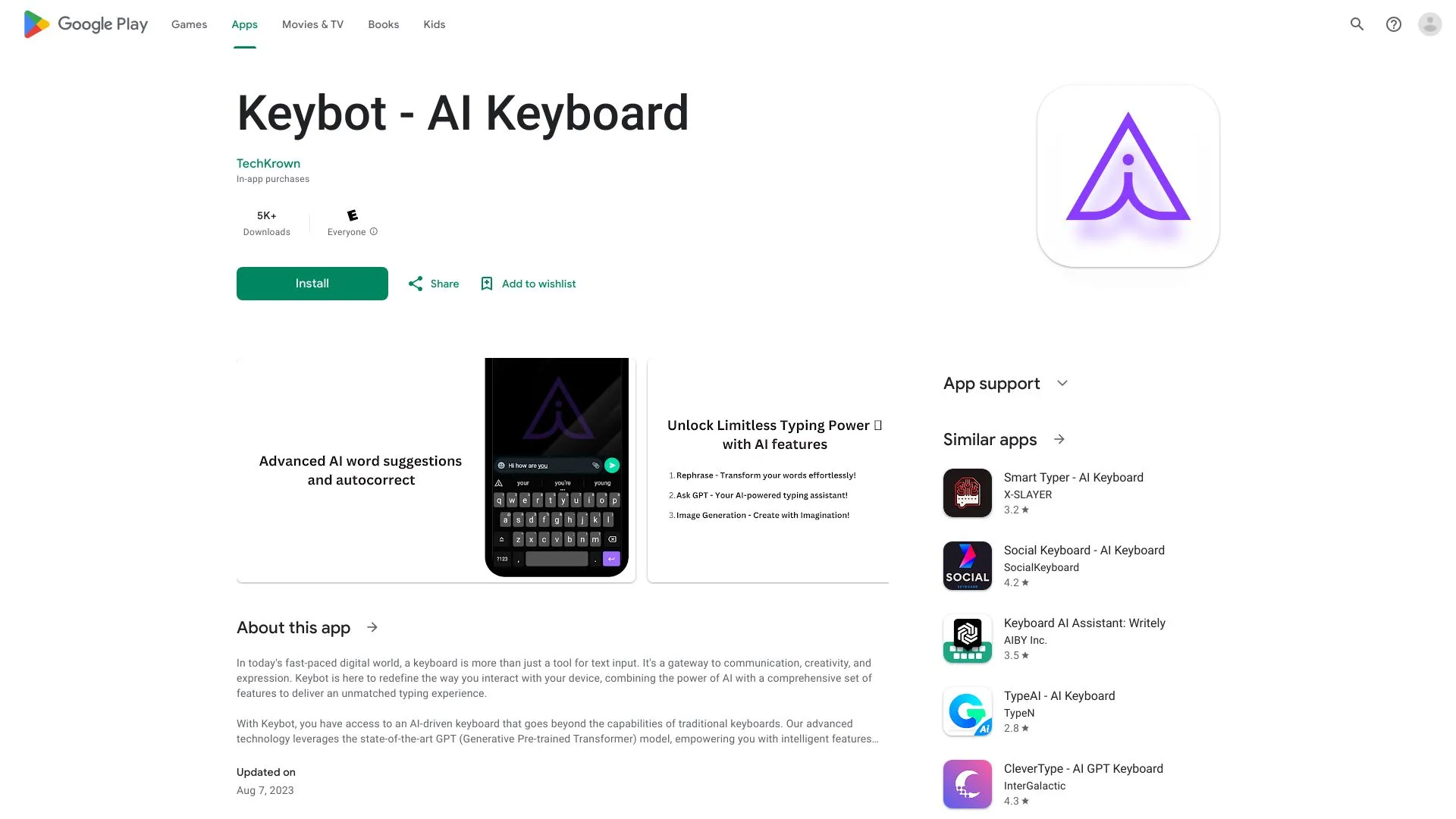Keybot - AI-Powered Smart Keyboard for Android & iOS | Creati.ai