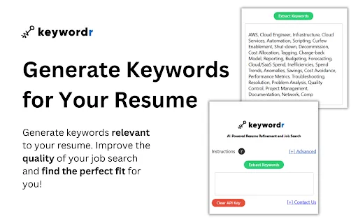 KeywordR: AI Resume Tool for Effective Job Applications | Creati.ai