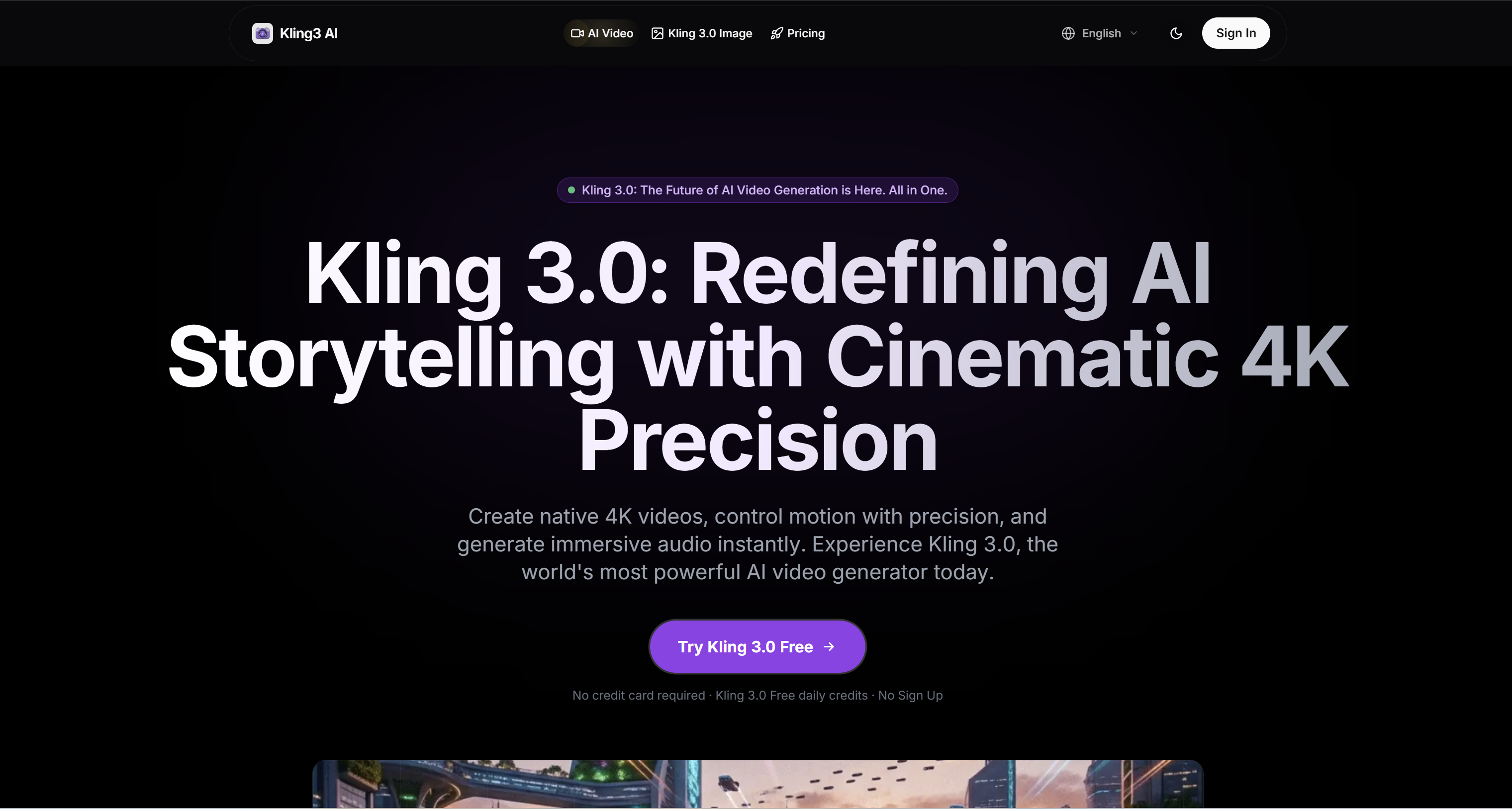 Kling 3.0 – 4K KI-Videogenerator mit nativer Audioausgabe | Creati.ai