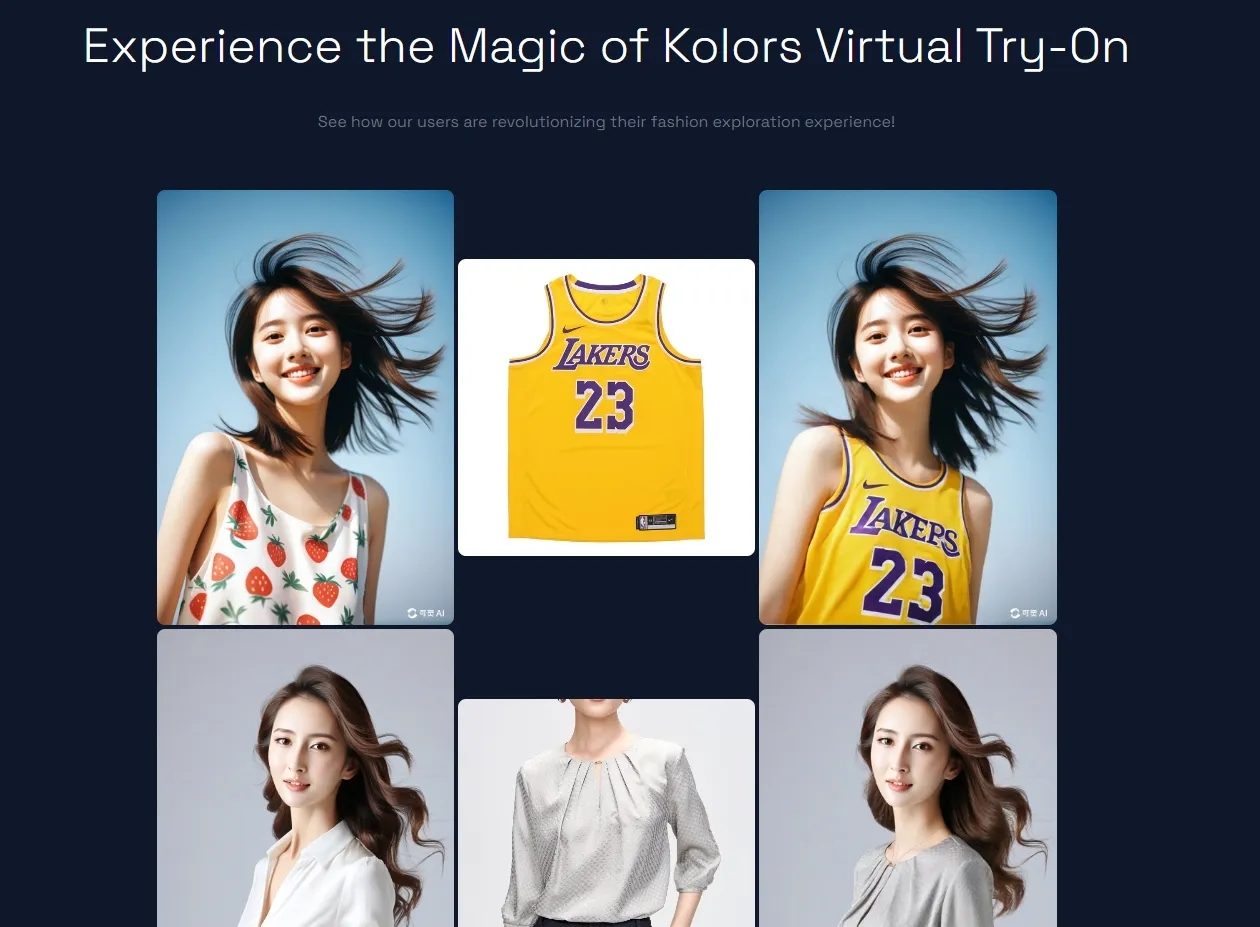 Kolors Virtual Try-On: AI-Powered Virtual Clothing and Makeup | Creati.ai