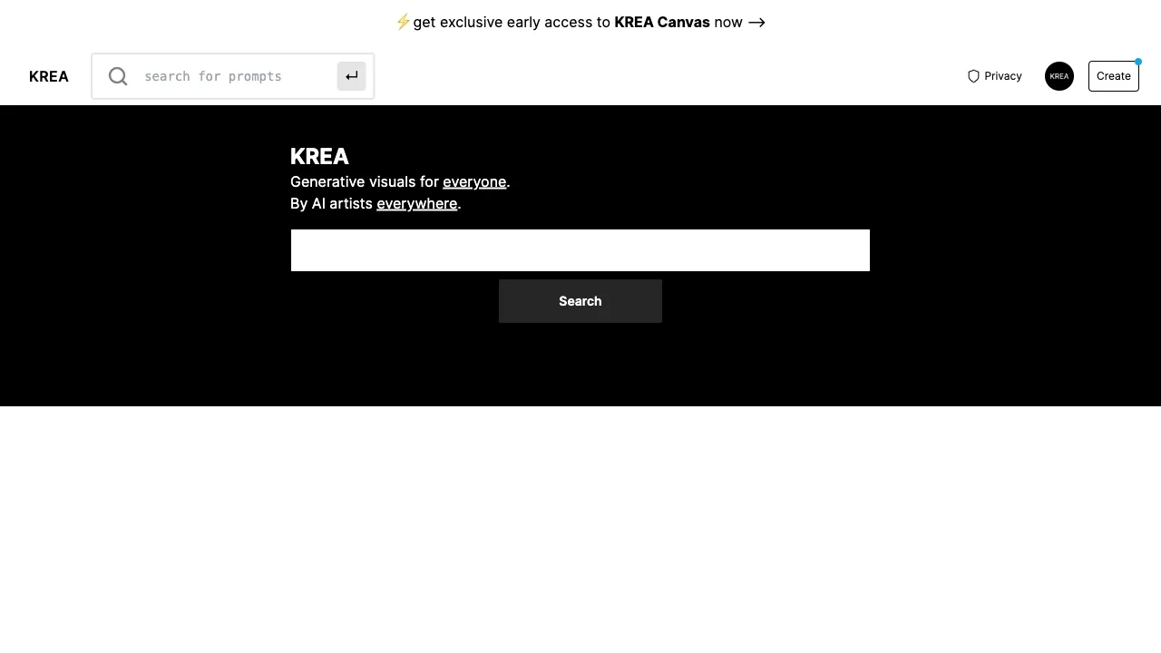 KREA AI：生成式圖像及視頻創建工具 | Creati.ai