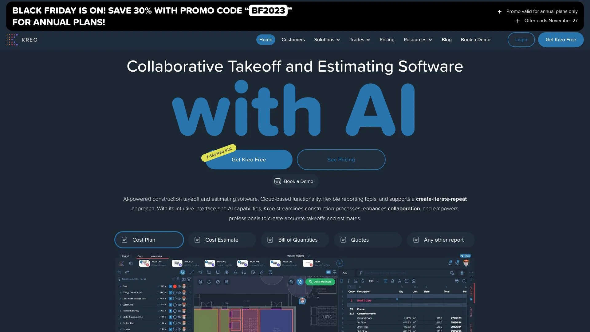 Kreo - AI Construction Takeoff and Estimating Software | Creati.ai