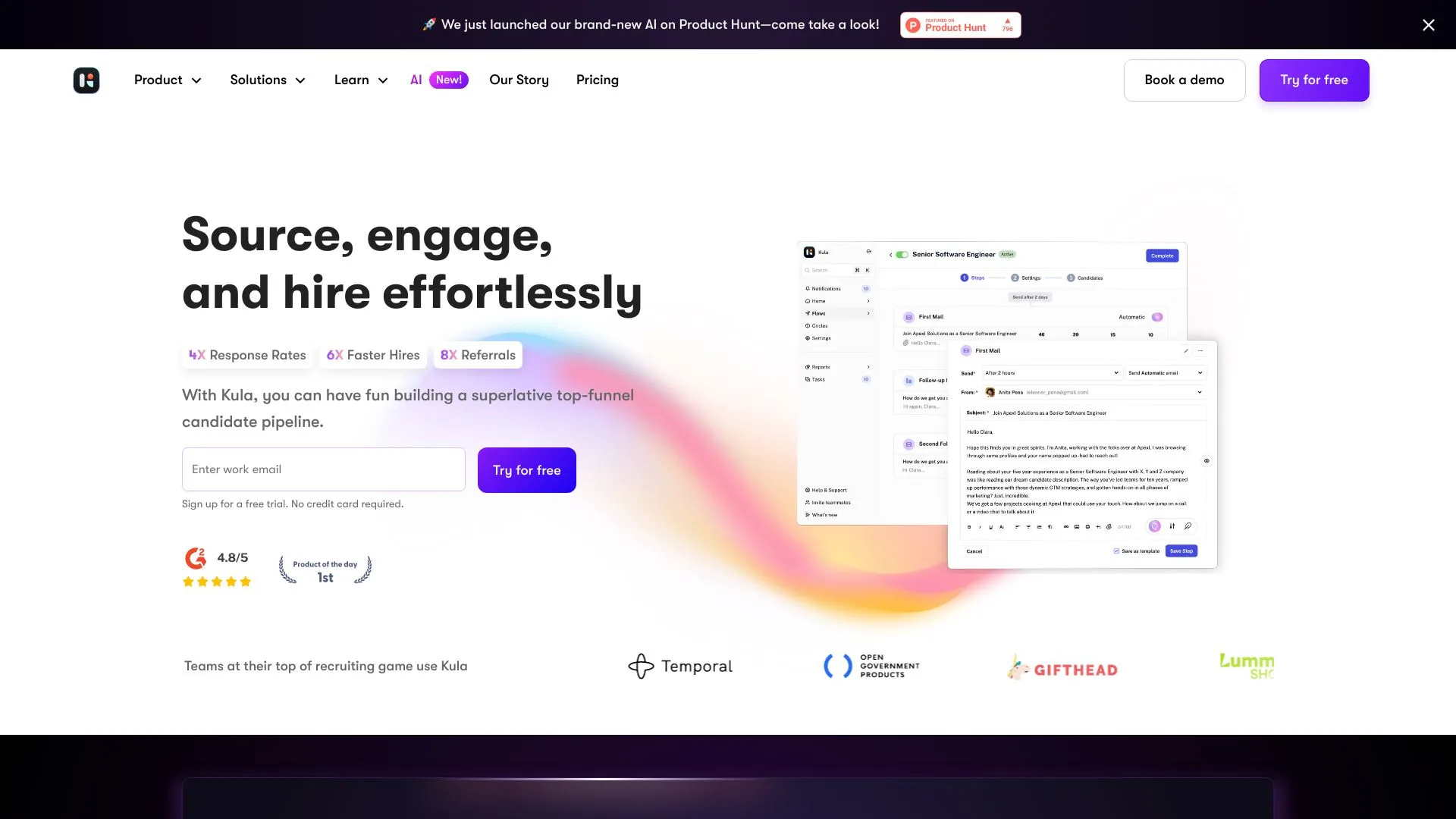 Kula - AI-Powered Recruiting Automation Platform | Creati.ai